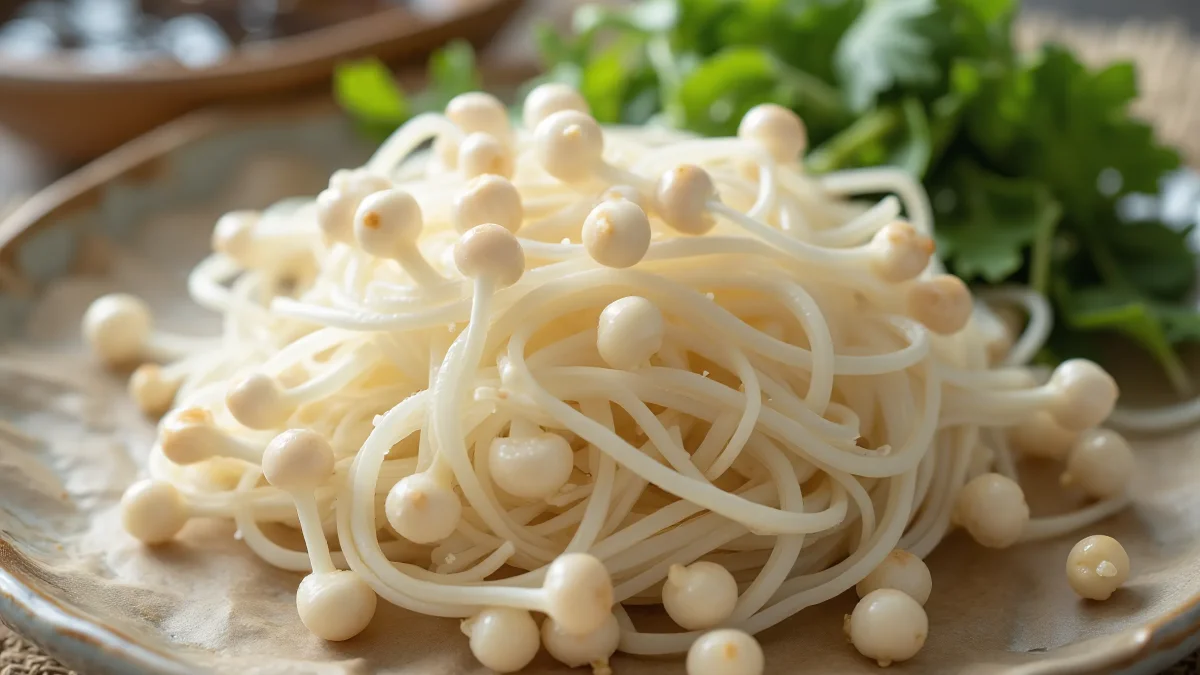 Enoki gomba felhasználása és előnyei - Ízek és Illatok