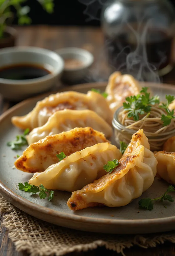 Gyoza gombóc shiitake gombával - Ízek és Illatok