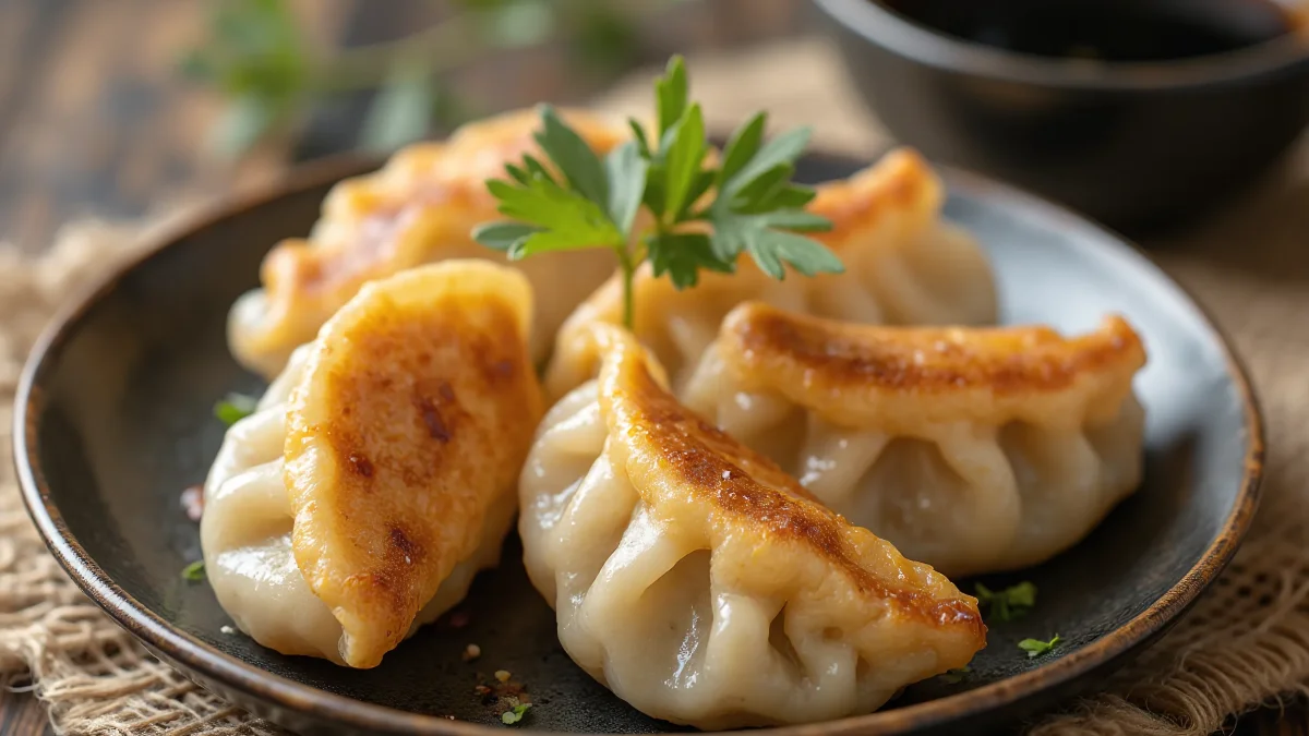 Gyoza gombóc shiitake gombával - Ízek és Illatok