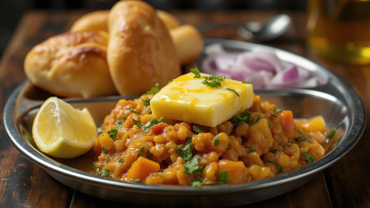 Pav Bhaji extra vajjal - Ízek és Illatok