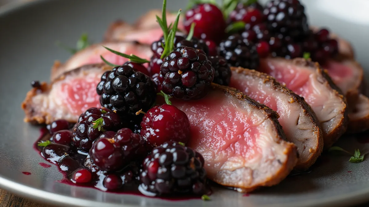 Roast Ostrich with Berry Sauce - Ízek és Illatok
