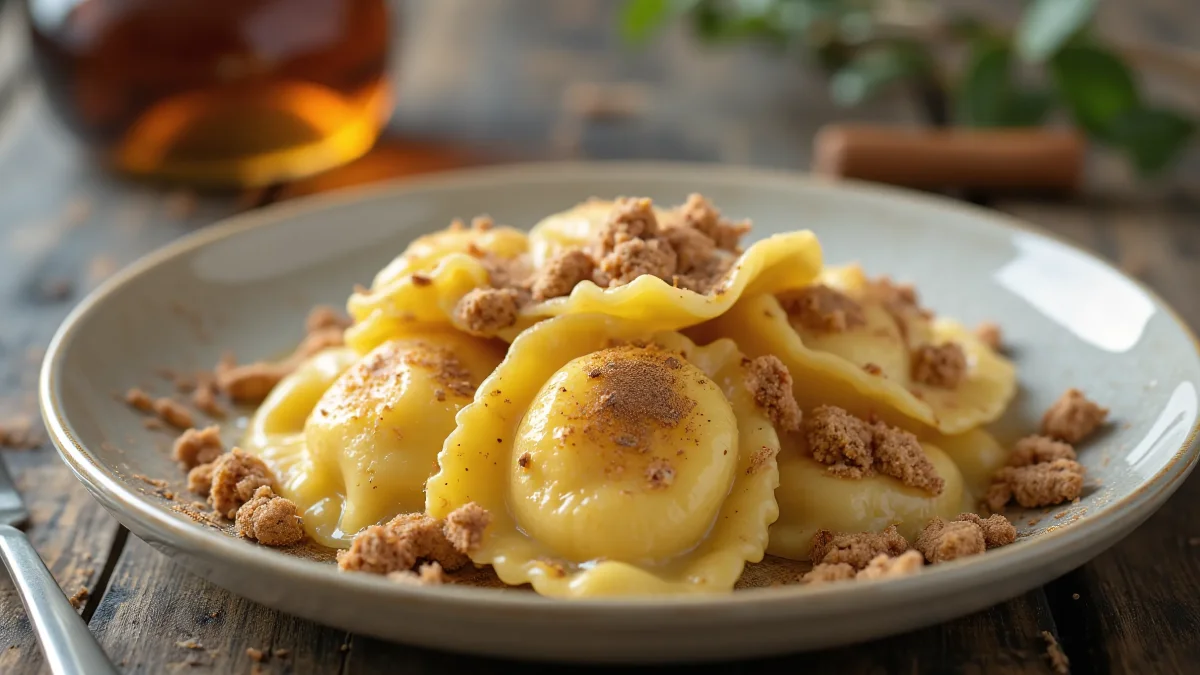 Olasz amarettós ravioli - Ízek és Illatok