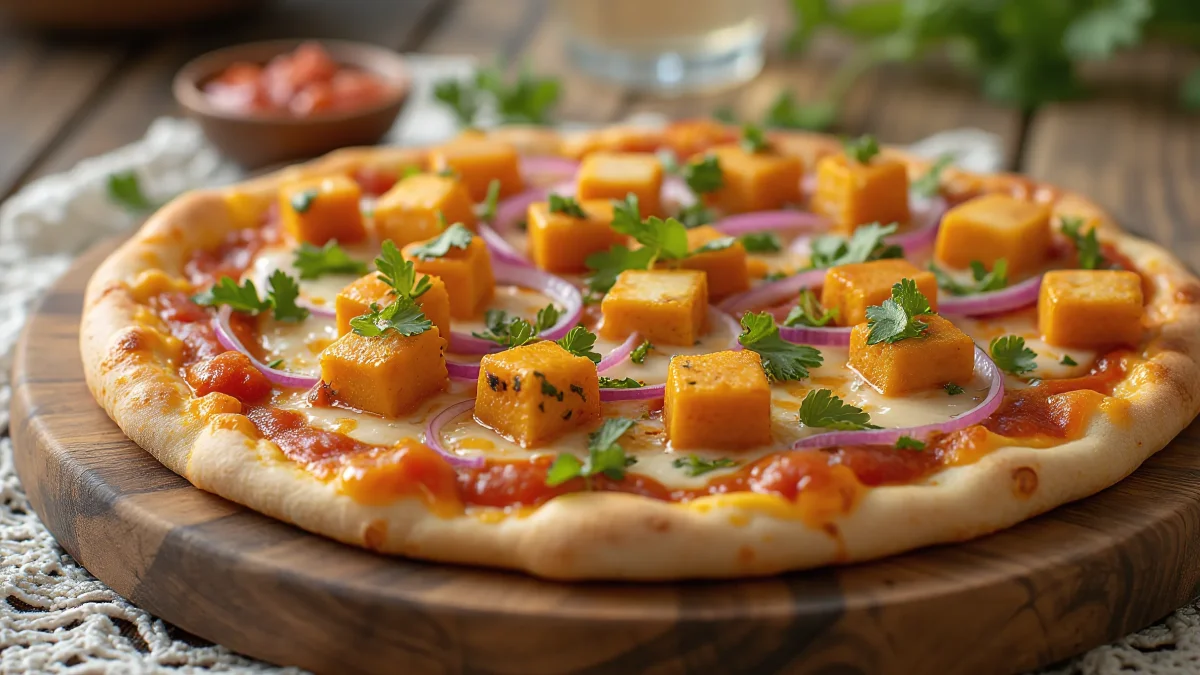 Paneer Tikka Pizza - Ízek és Illatok