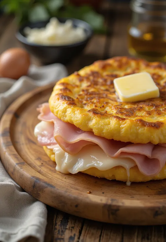 Arepa con Jamón y Queso - Ízek és Illatok