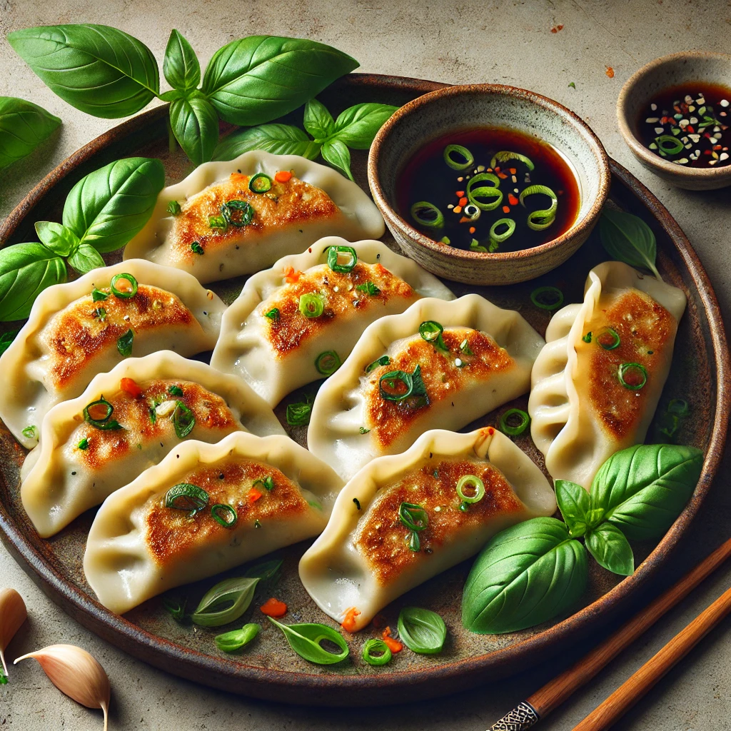 Thai Basil Gyoza Recept – Bazsalikomos Ázsiai Batyu
